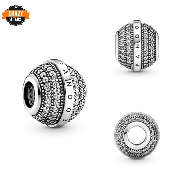 Pandora | Jewelry | Pandora Pav Logo Charm | Poshmark